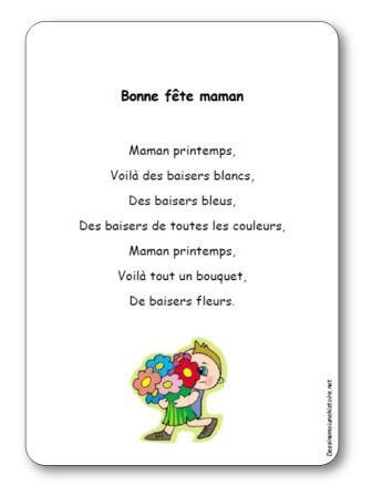 Comptine bonne fête maman